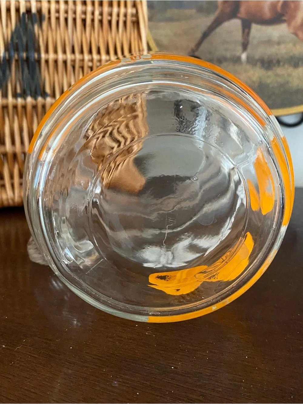 federal glass | Dining | Vintage Federal Glass Juice Pitcher Daffodils ...